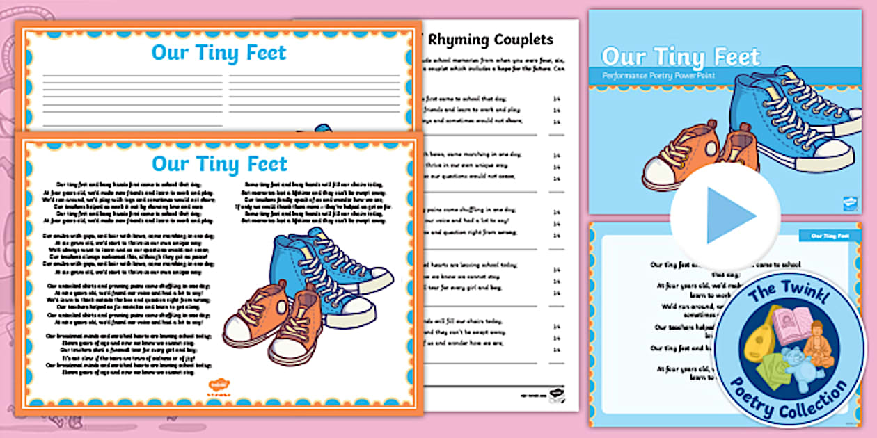 'Our Tiny Feet' Transition Poem & Resources - Year 6 Leavers